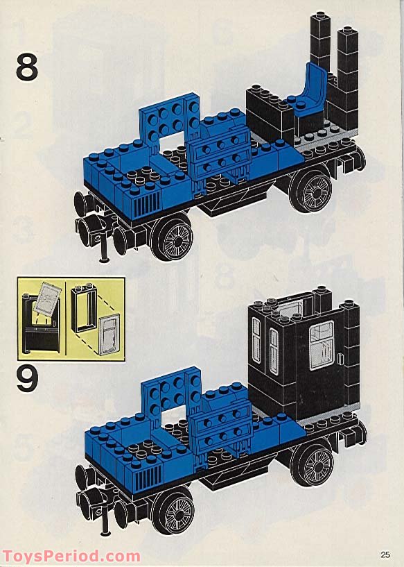 LEGO 7722 Steam Cargo Train, Battery Instructions and Parts List