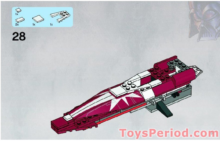 LEGO 7751 Ahsoka's Starfighter and Vulture Droid Instructions and Parts ...