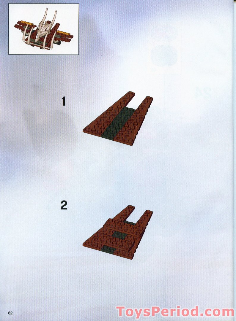 LEGO 7021 Viking Double Catapult Versus Armored Ofnir Dragon ...