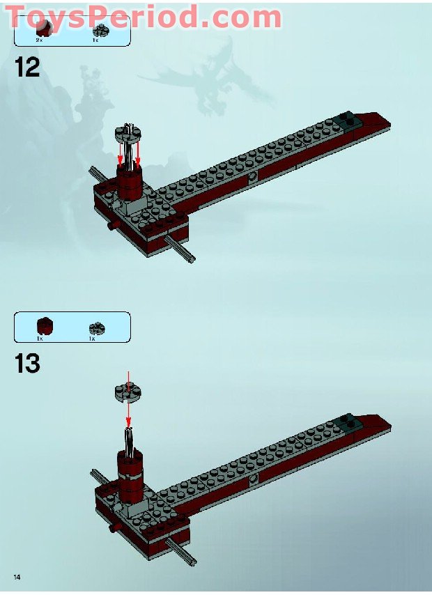 LEGO 7041 Troll Battle Wheel Instructions and Parts List