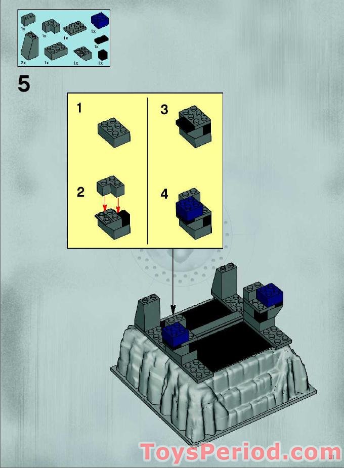 LEGO 8894 Piraka Stronghold Instructions and Parts List
