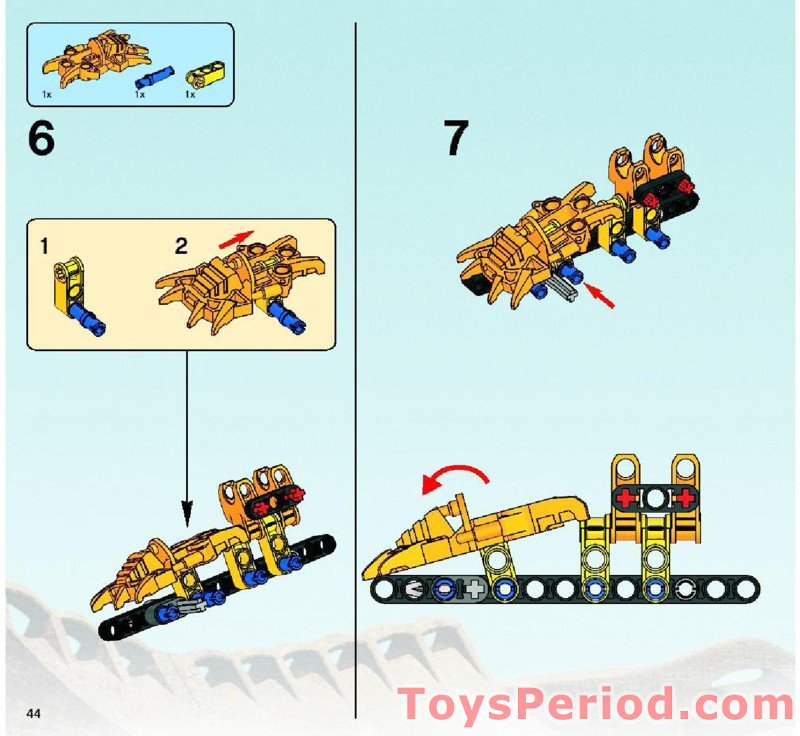 LEGO 8998 Toa Mata Nui Instructions and Parts List