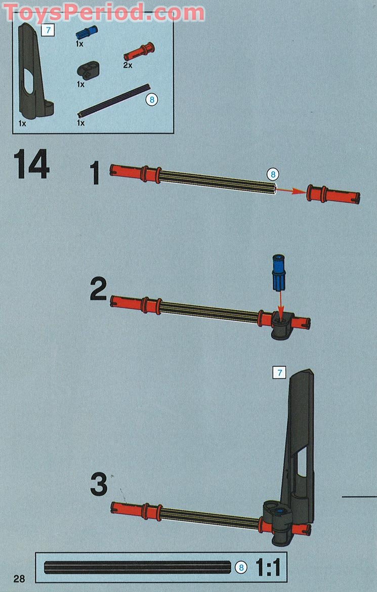 LEGO 8105 Iron Condor Instructions and Parts List