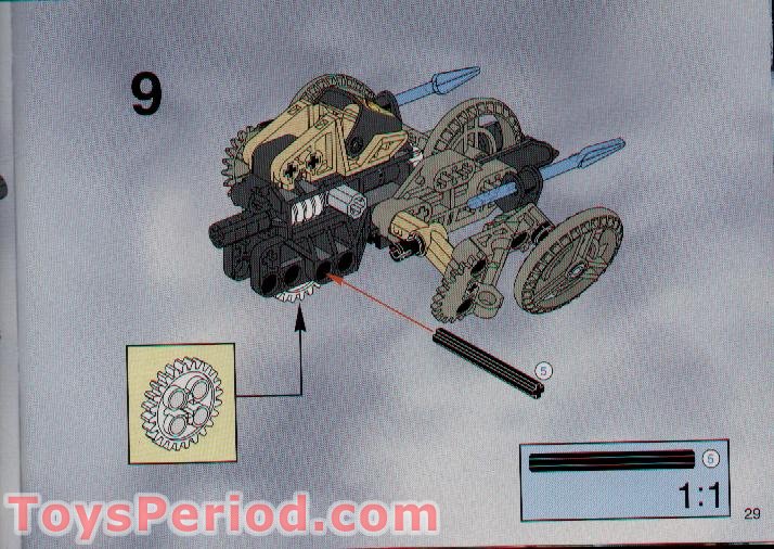 LEGO 8511 Frost Instructions and Parts List