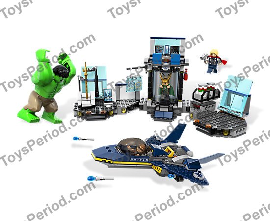 LEGO 6868 Hulk's Helicarrier Breakout Set Parts Inventory and ...