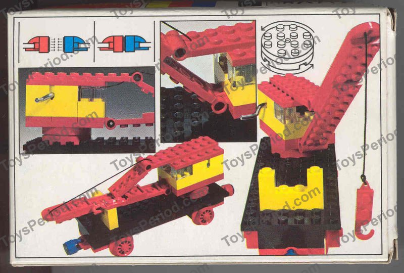 LEGO 128-3 Mobile Crane (Plate Base) Instructions and Parts List