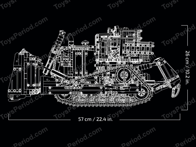 LEGO 42131 Cat D11 Bulldozer Set Parts List