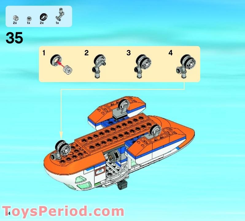 LEGO 60013 Coast Guard Helicopter Instructions and Parts List