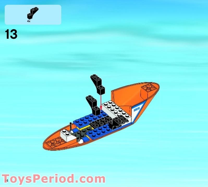 LEGO 60015 Coast Guard Plane Instructions and Parts List