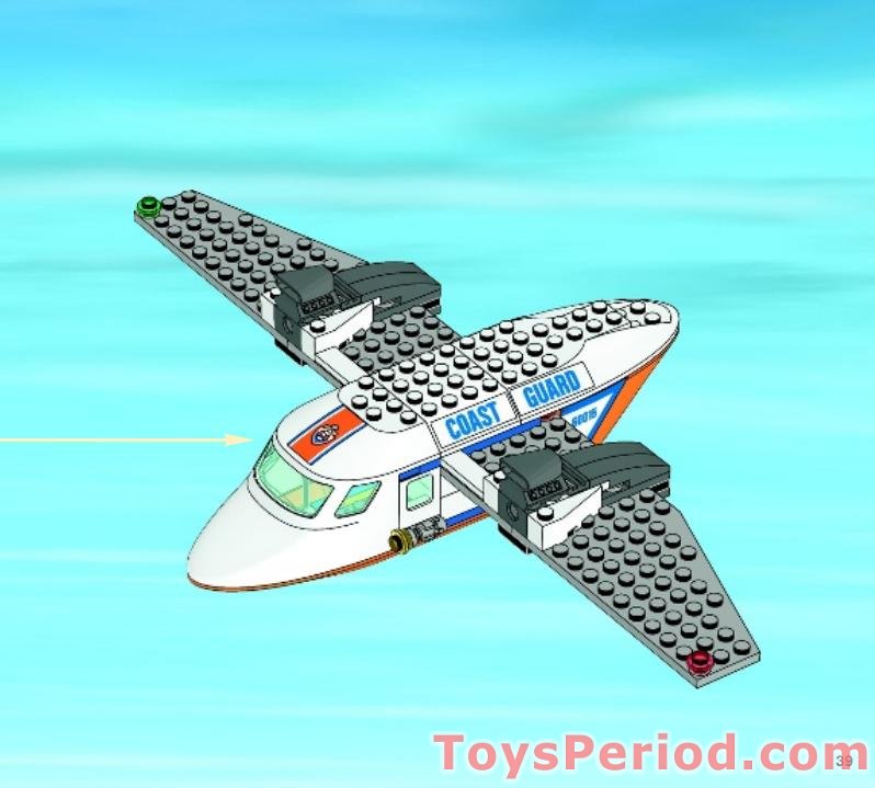 LEGO 60015 Coast Guard Plane Instructions and Parts List