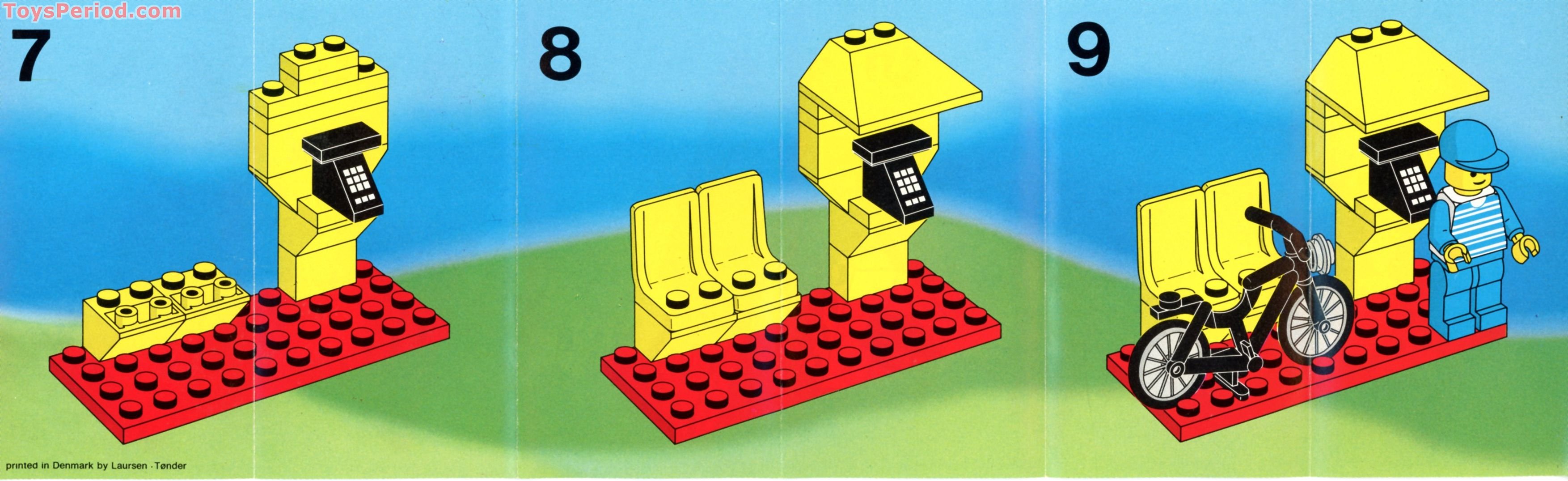 LEGO 6613 Telephone Booth Instructions and Parts List