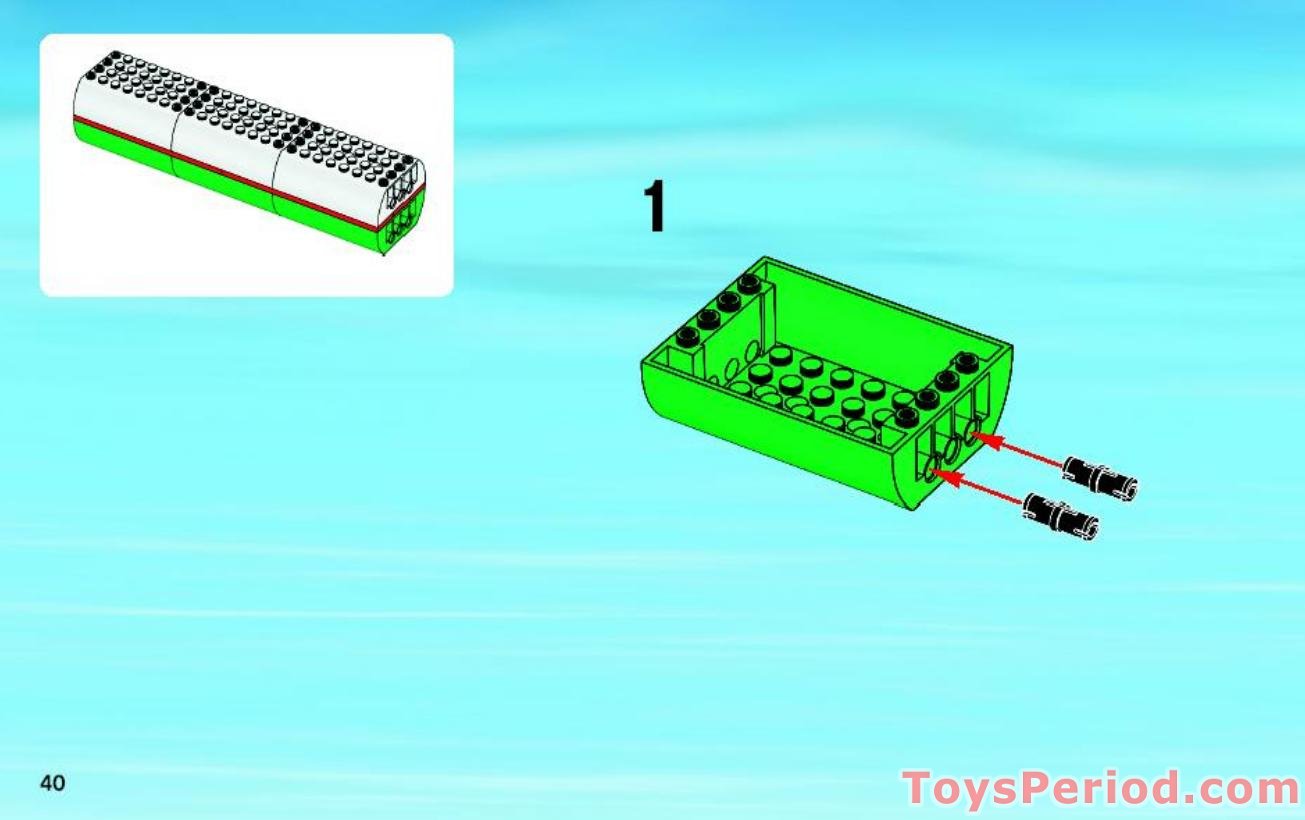 LEGO 3180 Tank Truck Instructions and Parts List