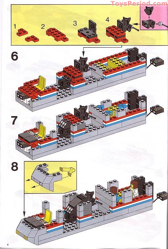 LEGO 10001 Metroliner Instructions and Parts List