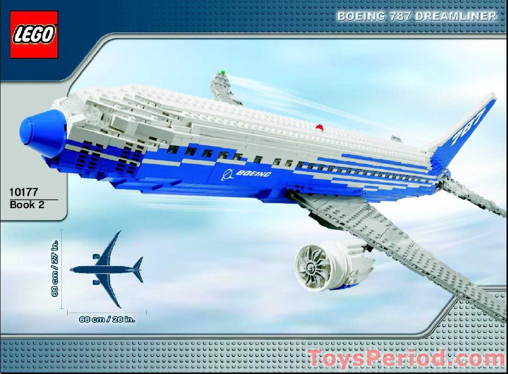 LEGO 10177 Boeing 787 Dreamliner Instructions and Parts List