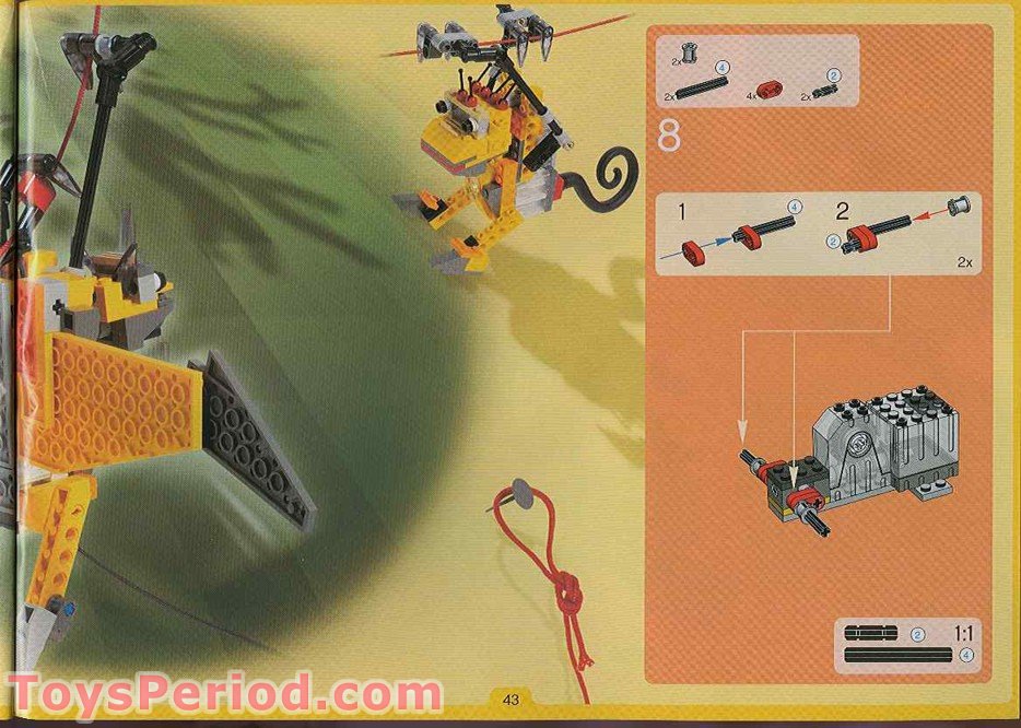 LEGO 4094 Motor Movers Instructions and Parts List