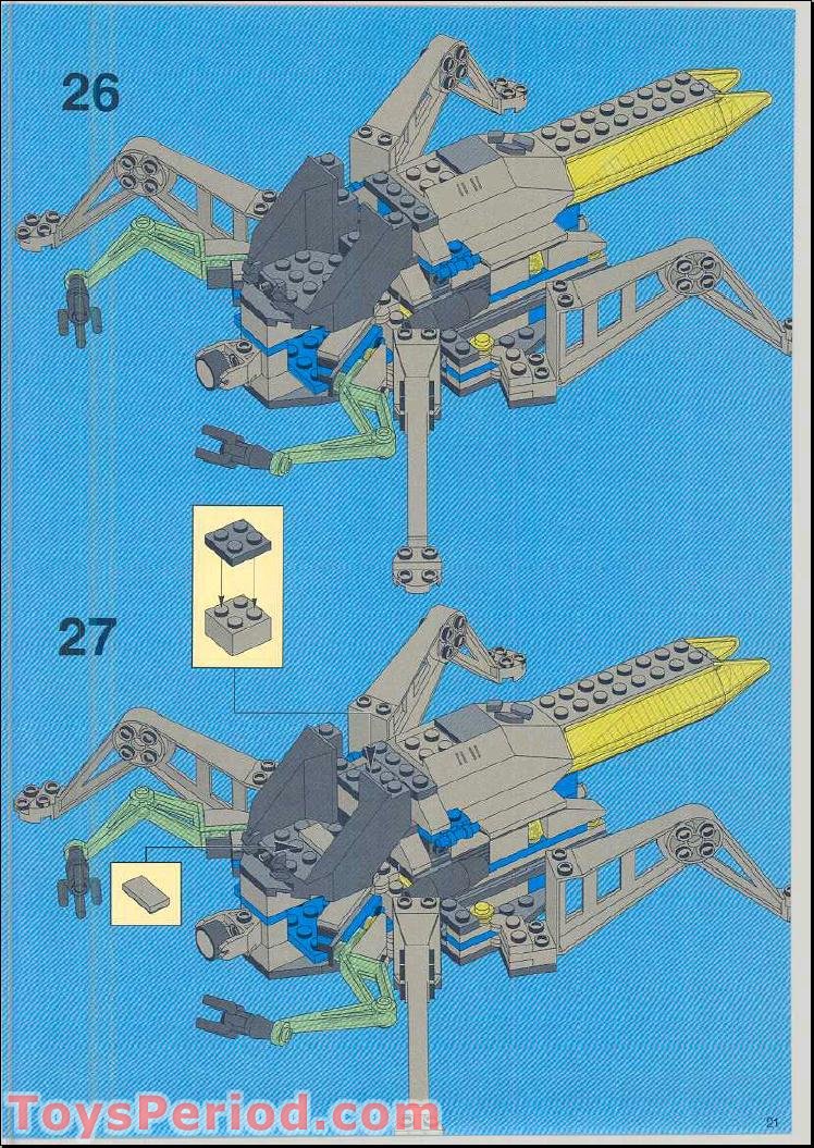 LEGO 6977 Arachnoid Star Base Instructions and Parts List