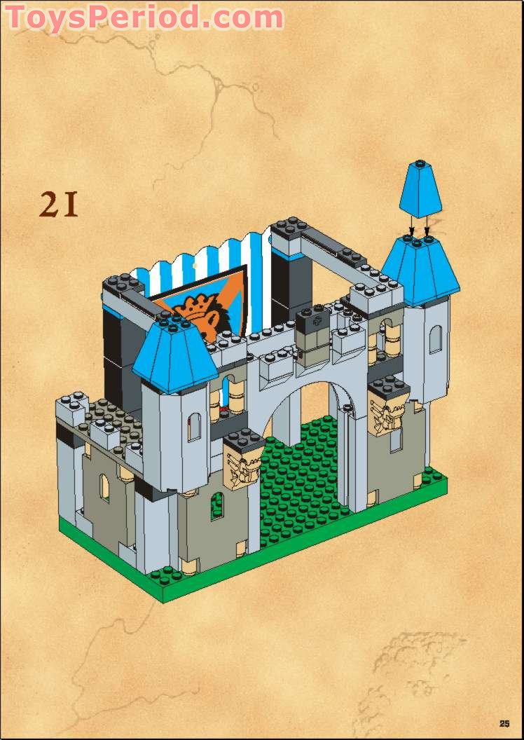 LEGO 6091 King Leo's Castle Instructions and Parts List