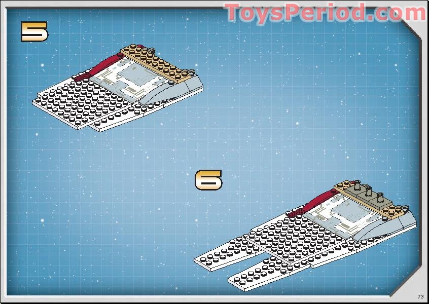 LEGO 7163 Republic Gunship Instructions and Parts List