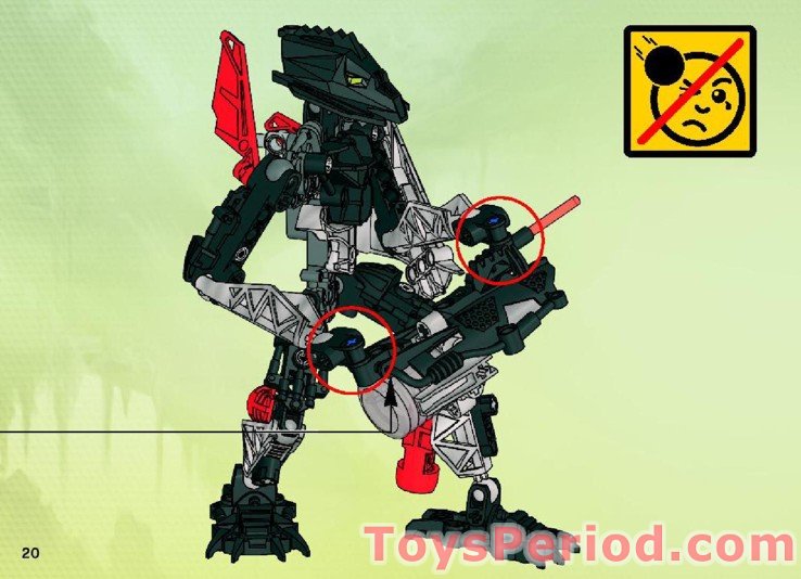 LEGO 8690 Toa Onua Instructions and Parts List