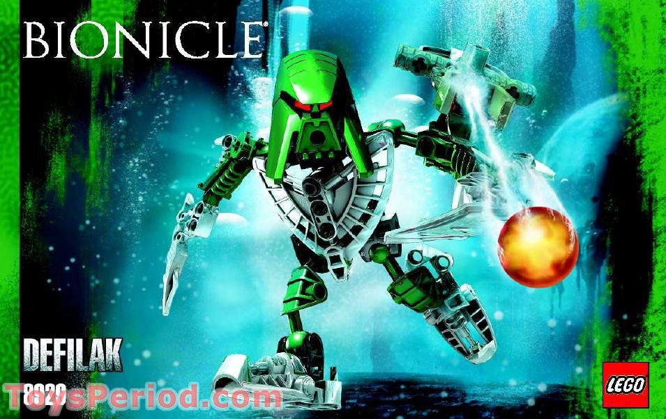 LEGO 8929 Defilak Instructions and Parts List