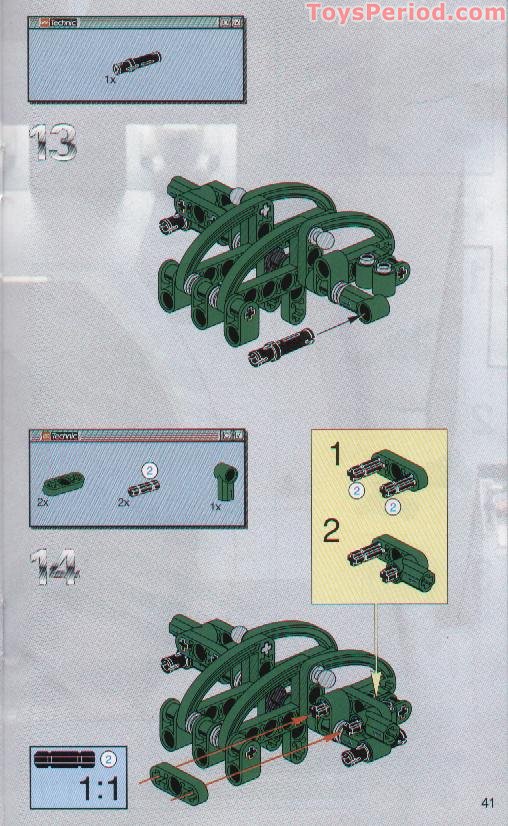 LEGO 8000 Pit Droid Instructions and Parts List