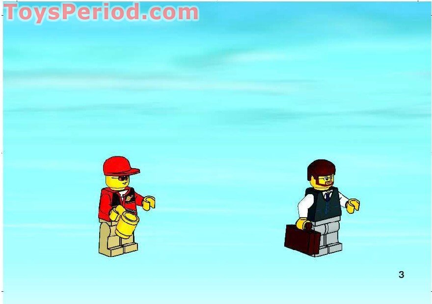 LEGO 8401 City Minifigure Collection Instructions and Parts List