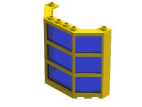 LEGO Sets with Part 30185c02 Window Bay 3 x 8 x 6 with TrBlue Glass ...