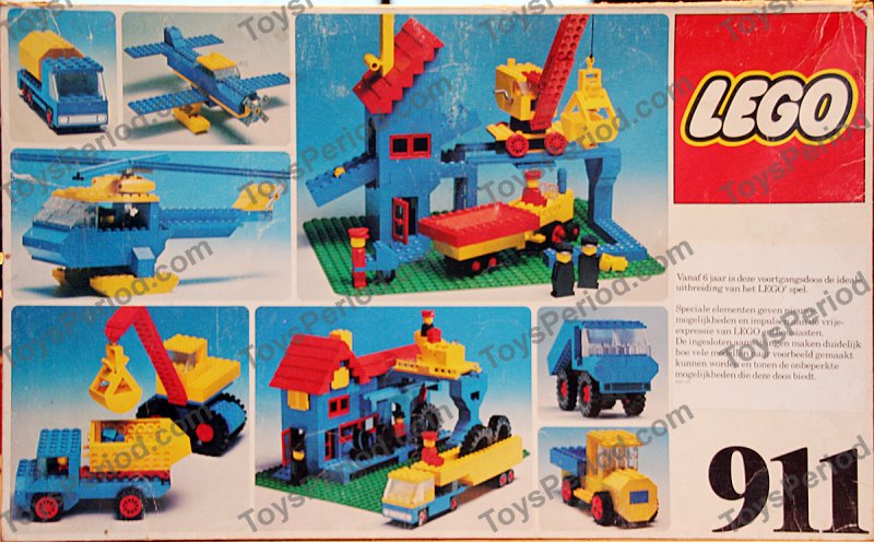 LEGO 911 Universal Building Set Instructions and Parts List