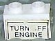 LEGO Sets with Part 3004pb62 Brick 1 x 2 with 'TURN OFF ENGINE' Pattern ...