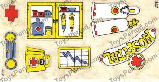 LEGO Sets with Part 347.3stk01 Sticker Sheet for Set 347-3 - Sheet 1 ...