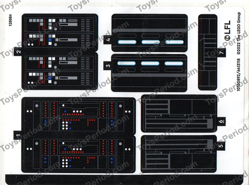 LEGO Sets with Part 75336stk01 Sticker Sheet for Set 75336 - (10100892/ ...