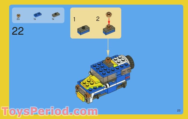 LEGO 5765 Transport Truck Instructions and Parts List