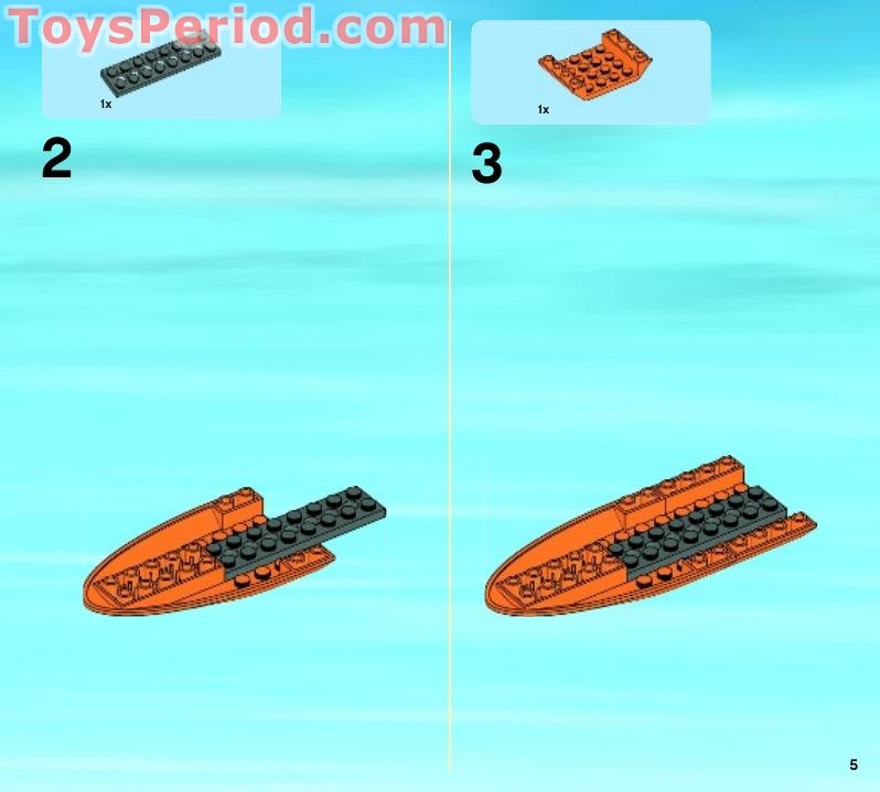 LEGO 60015 Coast Guard Plane Instructions and Parts List