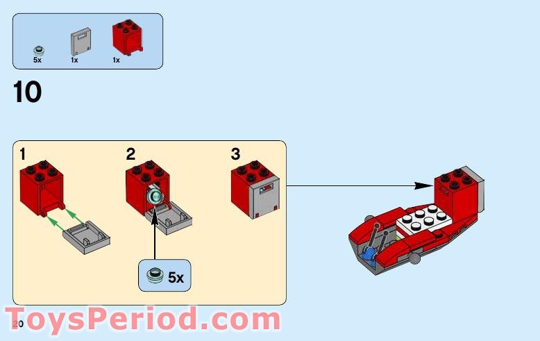 LEGO 60110 Fire Station Instructions and Parts List