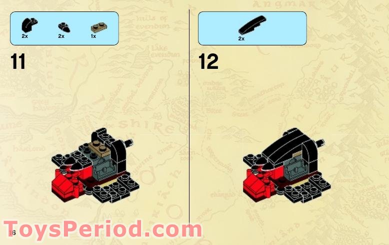 LEGO 9470 Shelob Attacks Instructions and Parts List