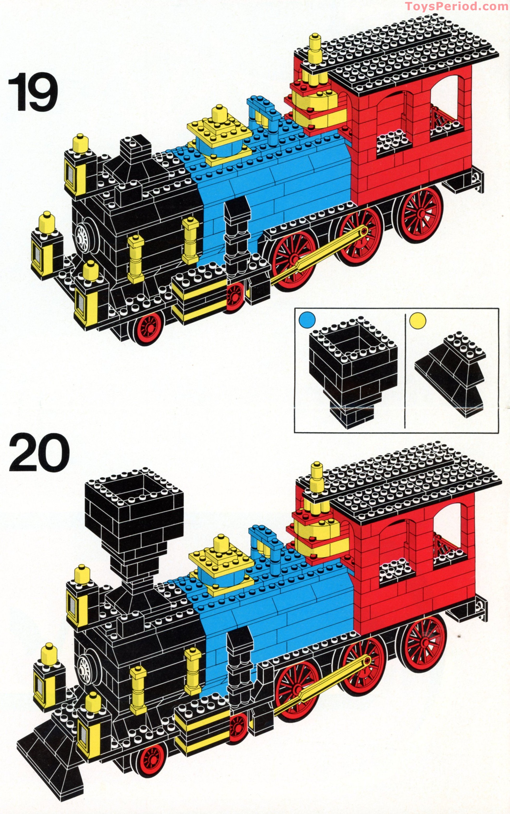 LEGO 396-1 Thatcher Perkins Locomotive Instructions and Parts List