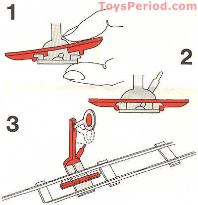 LEGO 180 4.5v Train with 5 Wagons and Circle of Track Instructions and ...