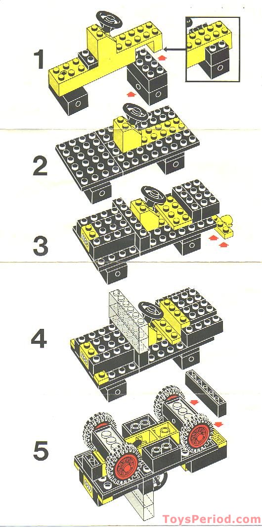 LEGO 385-1 Offroad Jeep with Trailer Instructions and Parts List