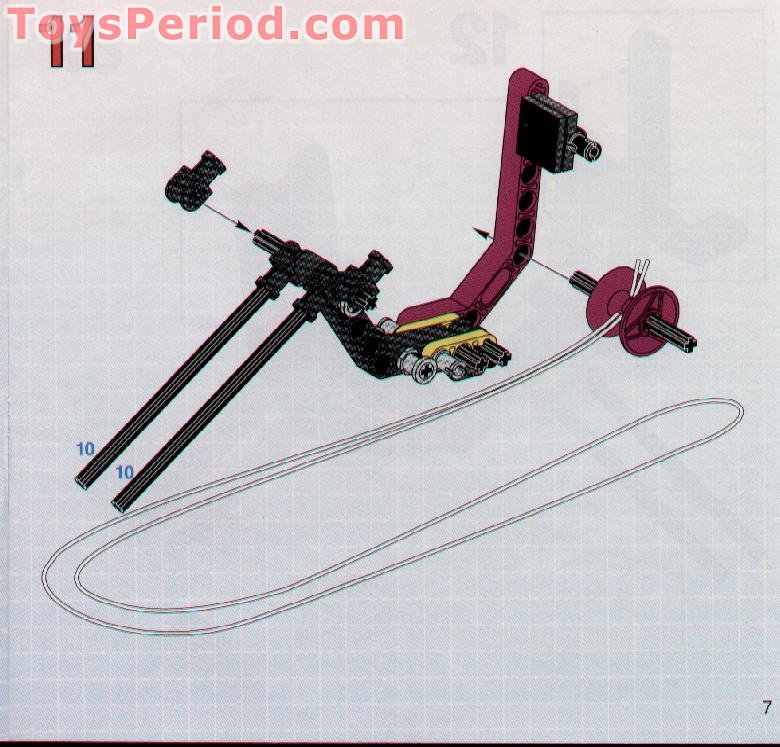 LEGO 2854 Bungee Chopper Instructions and Parts List