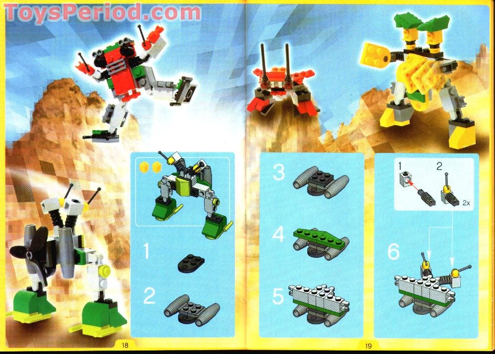 LEGO 4097 Mini Robots Instructions and Parts List