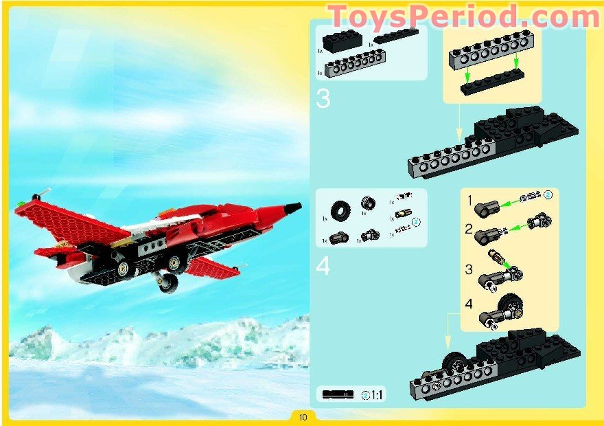 LEGO 4403 Air Blazers Instructions and Parts List