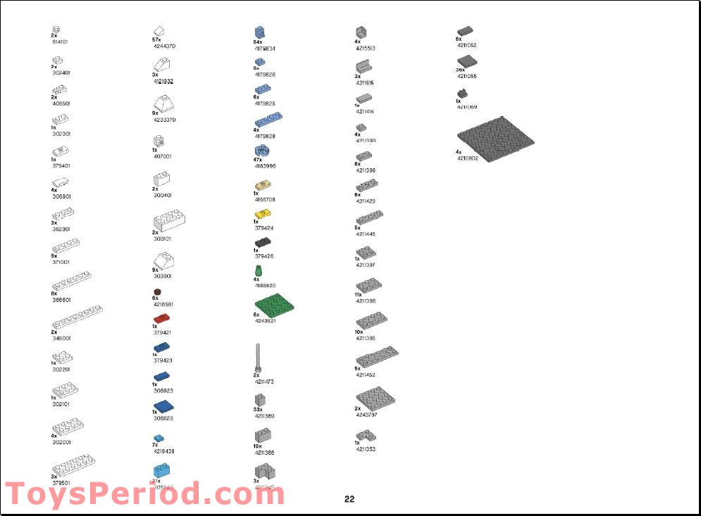 LEGO 5524 Airport Instructions and Parts List