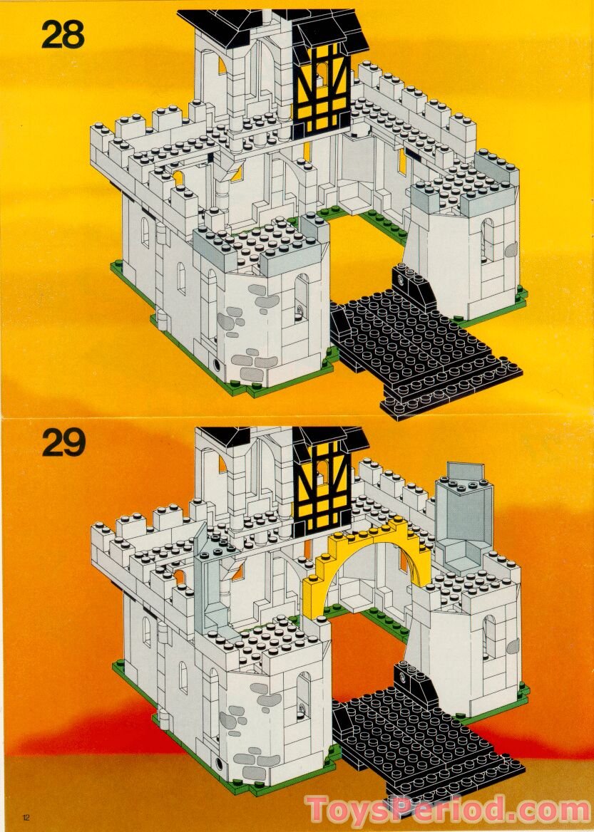 LEGO 6074 Black Falcon's Fortress Instructions and Parts List