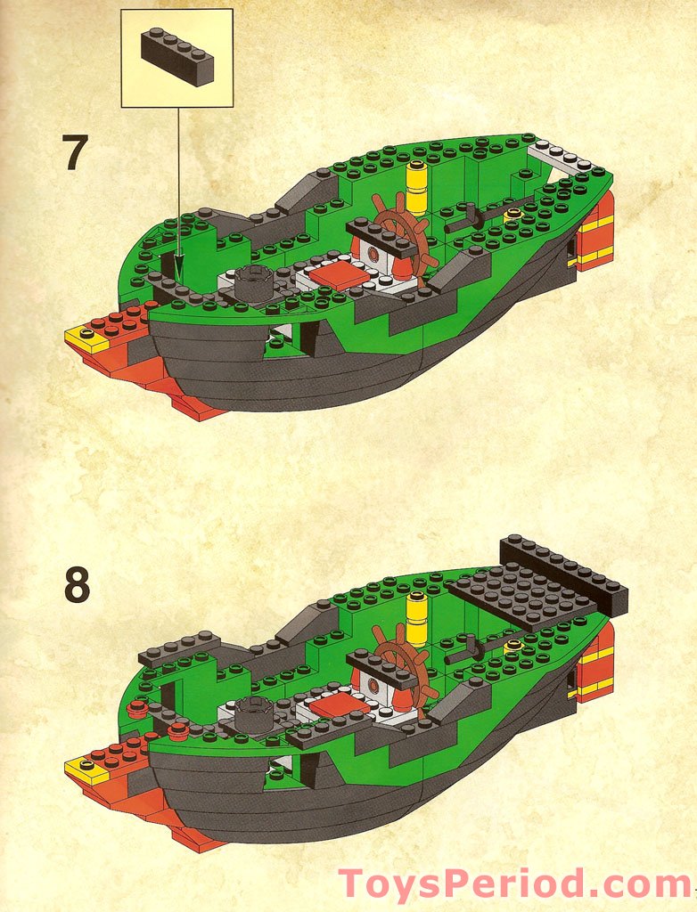 LEGO 6250 Cross Bone Clipper Instructions and Parts List