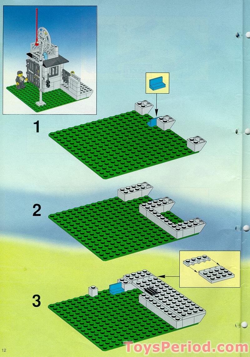 LEGO 6598 Metro PD Station Instructions and Parts List