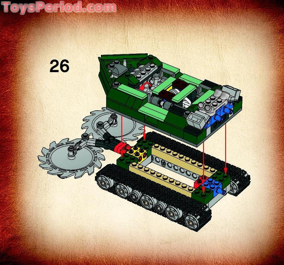 LEGO 7626 Jungle Cutter Instructions and Parts List