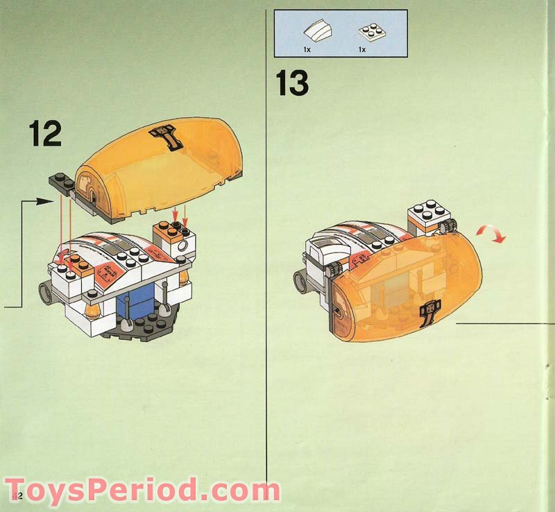 LEGO 7697 MT-51 Claw-Tank Ambush Instructions and Parts List