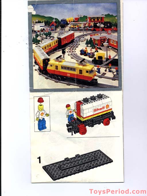 LEGO 7816 Shell Tanker Wagon Instructions and Parts List
