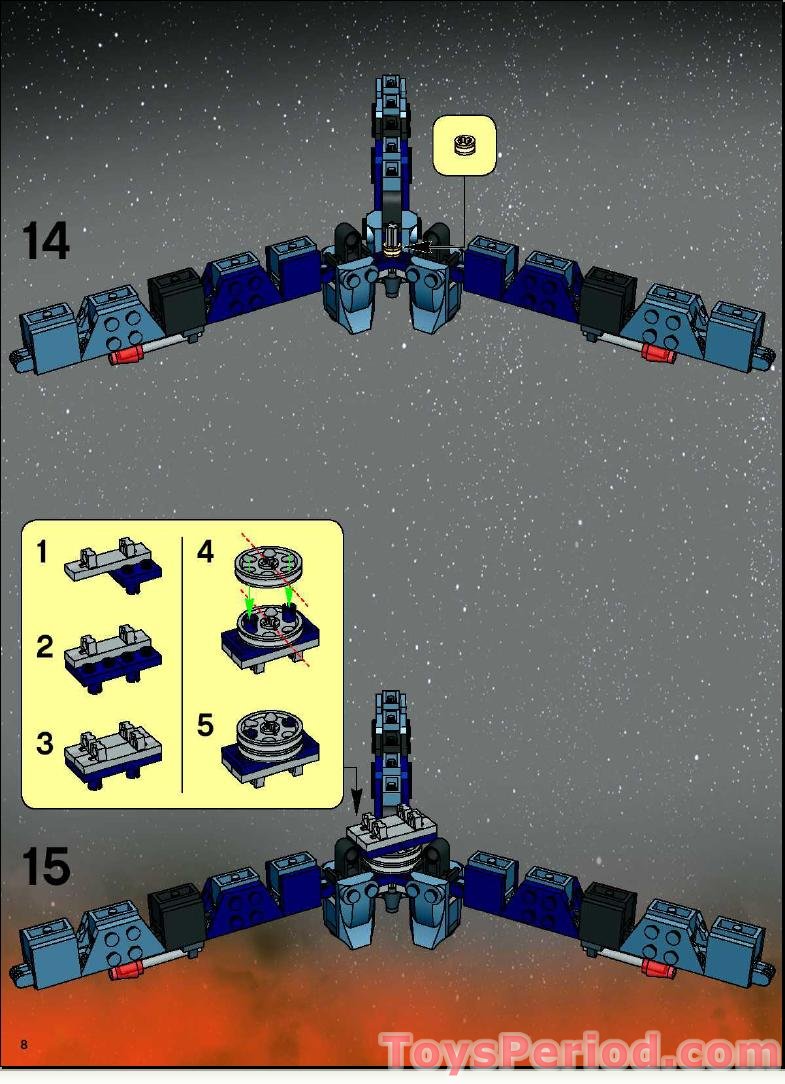 LEGO 7283 Ultimate Space Battle Instructions and Parts List