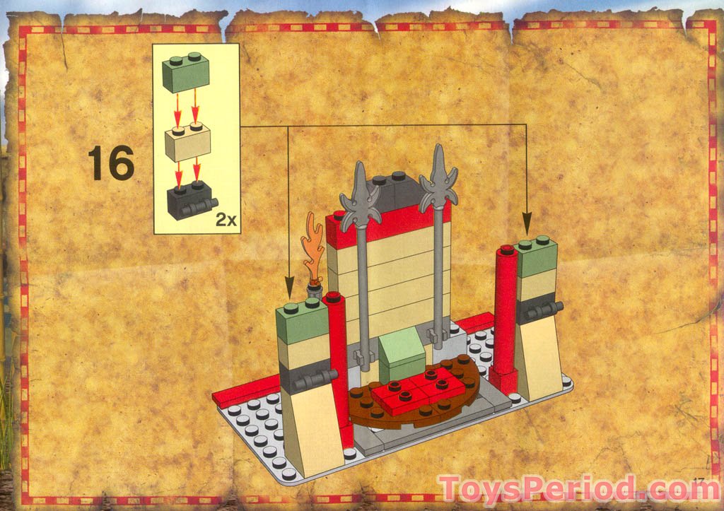 LEGO 7413 Passage of Jun-Chi Instructions and Parts List